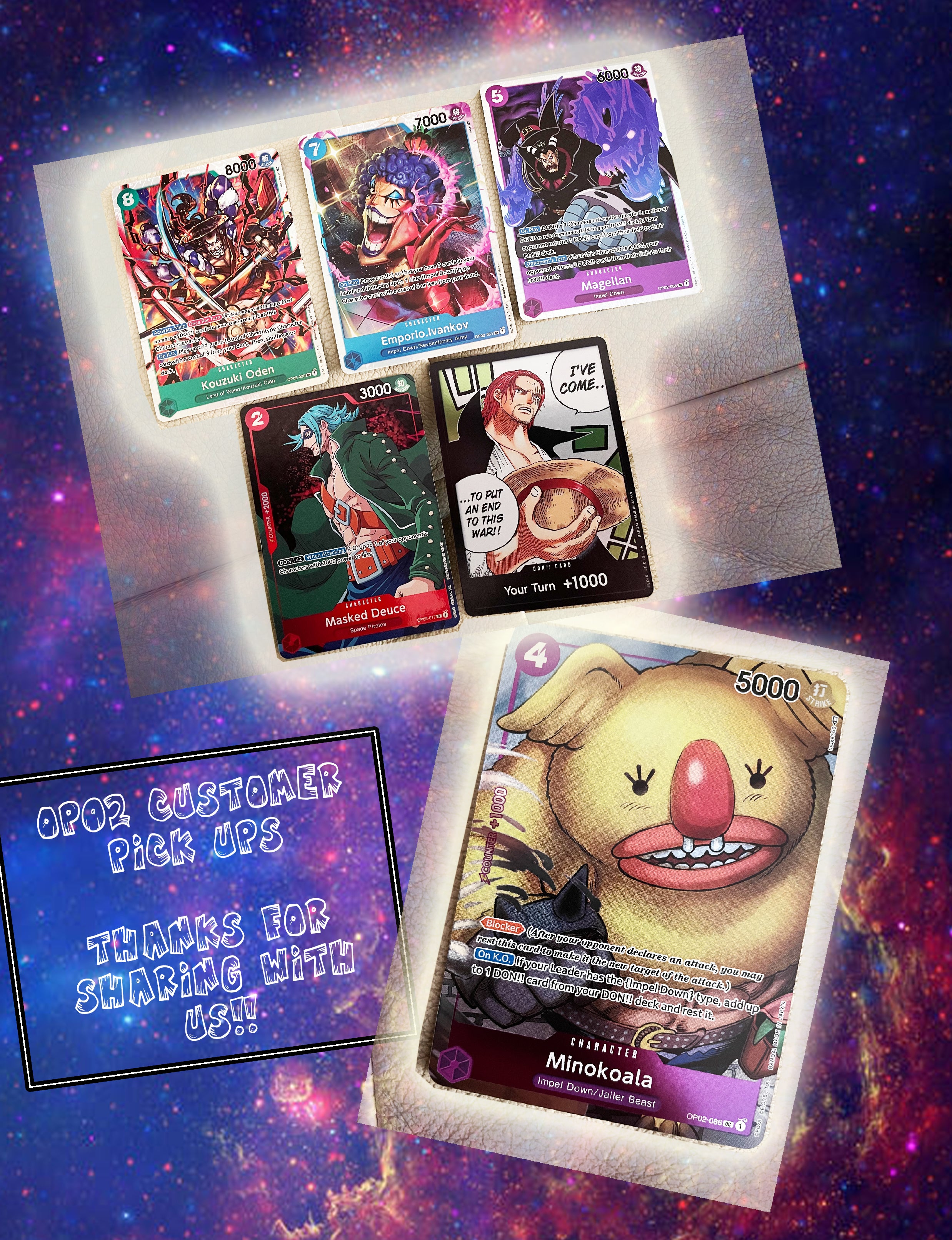 One Piece card game: Paramount War OP02 customer pulls!!! – Lukes ...